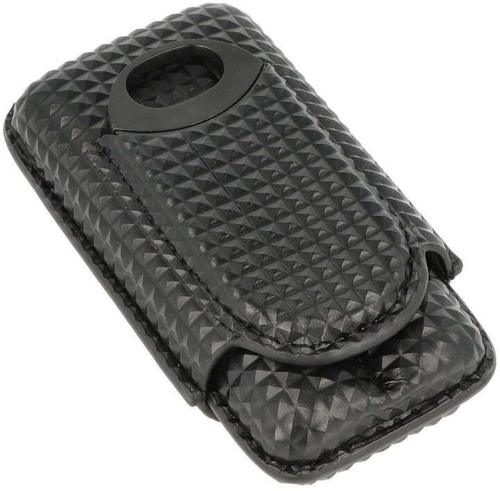 cigar case Angelo black with plastic cutter ring 70 2 cig | Online store